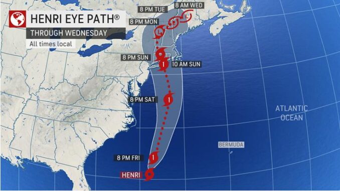 Hurricane Forecast: Henri Heads for New York, New England | Environment ...
